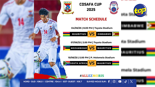 COSAFA Cup 2025 : La sélection mauricienne dévoilée ! | TOP FM Mauritius