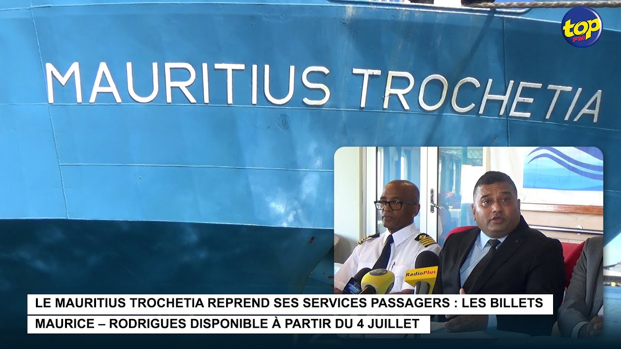 Le Mauritius Trochetia reprend ses services passagers : les billets ...